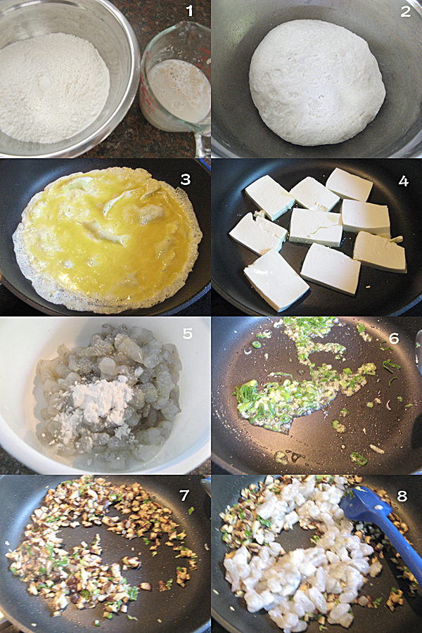 Pan Fried Shrimp and Vegetable Buns 青菜虾仁香菇豆腐煎包 | MaomaoMom® Kitchen 毛毛妈厨房