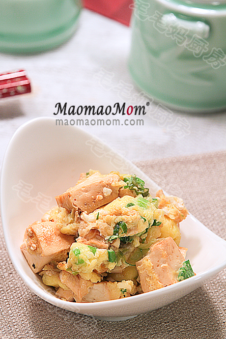 AirGo之豆腐烘蛋AirGo-airfry Tofu and eggs | MaomaoMom® Kitchen 毛毛妈厨房