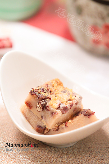 AirGo-红豆葡萄干年糕Red bean raisin sticky rice cake | MaomaoMom® Kitchen 毛毛妈厨房