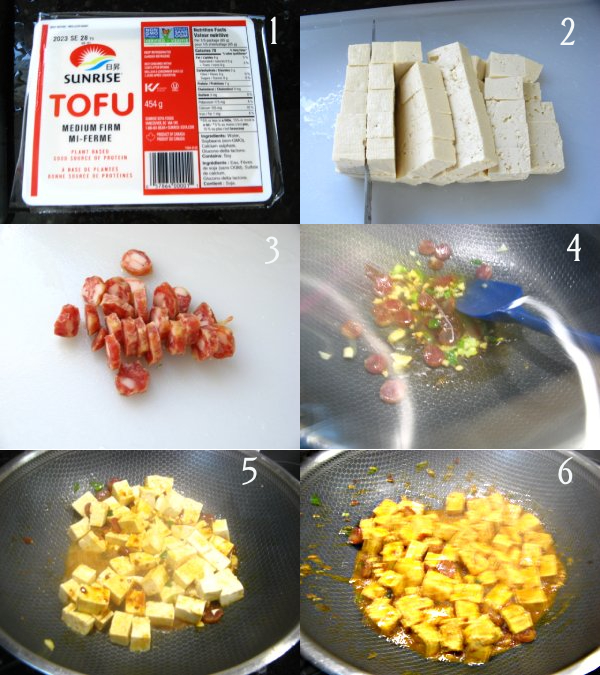 Chinese sausage and Tofu Stir Fry | MaomaoMom® Kitchen 毛毛妈厨房